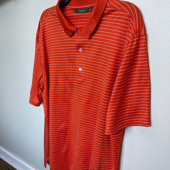 Bobby Jones | Shirts | Bobby Jones Mens Orange Striped Golf Polo Shirt Xl | Poshmark